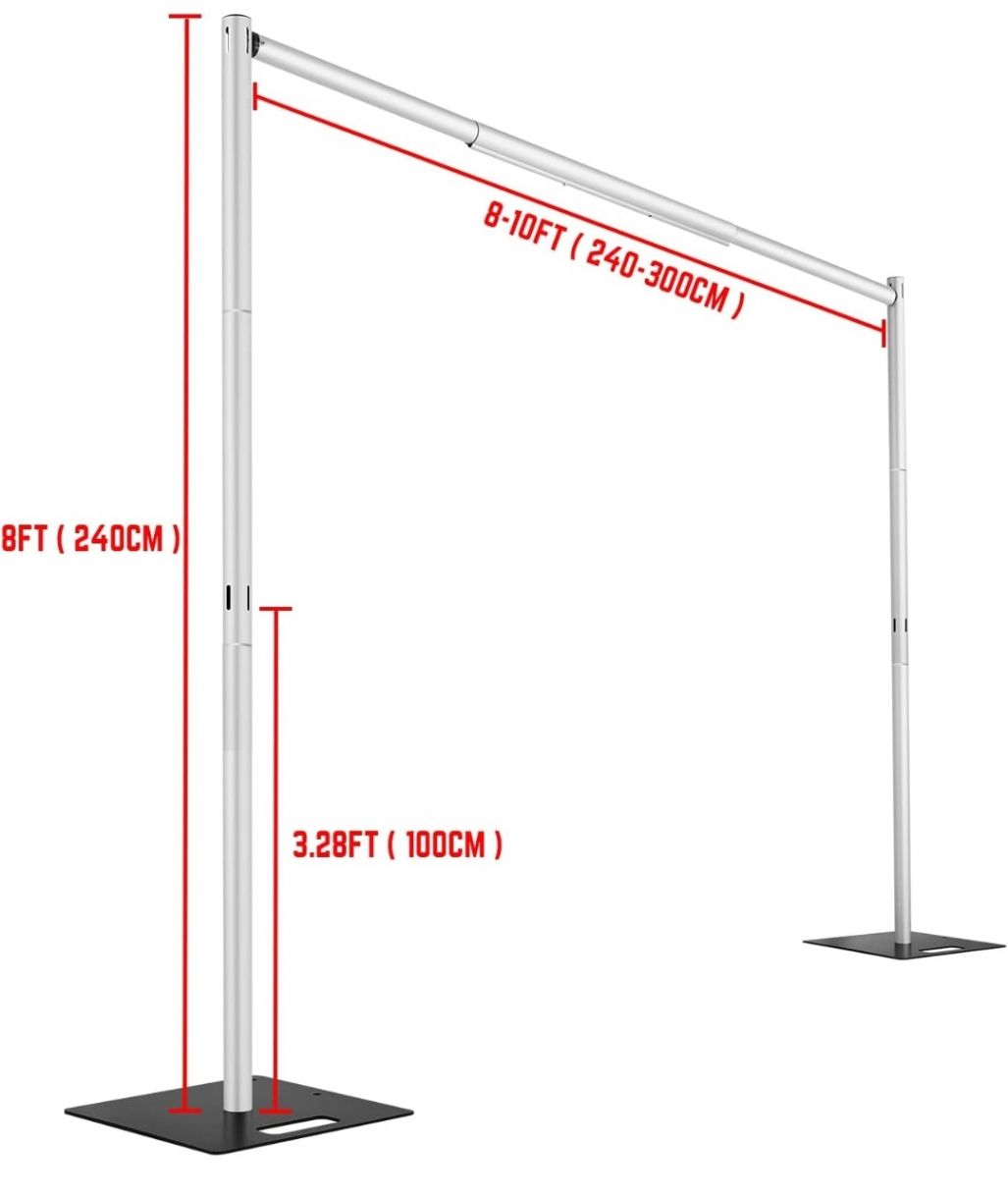 Milys Party Rental - 8x10 Backdrop Stand Heavy Duty
