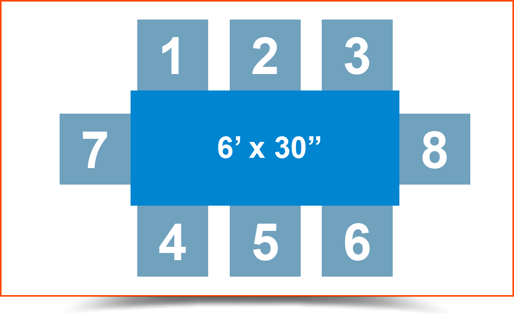 My Party Rentals Victorville - 6 Ft Rectangular Tables